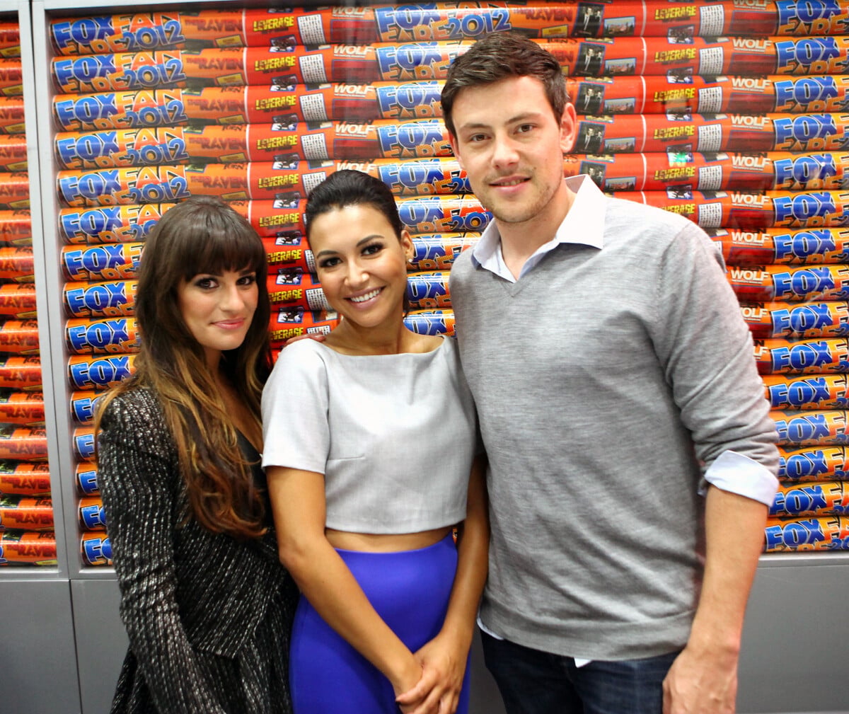 Photo : Lea Michele, Naya Rivera et Cory Monteith à Comic-Con International de San Diego en 2012 ...