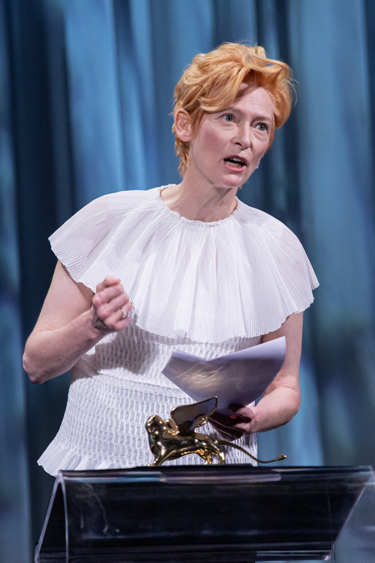 Photo : Tilda Swinton récompensée d'un Lion d'or pour l'ensemble de sa ...