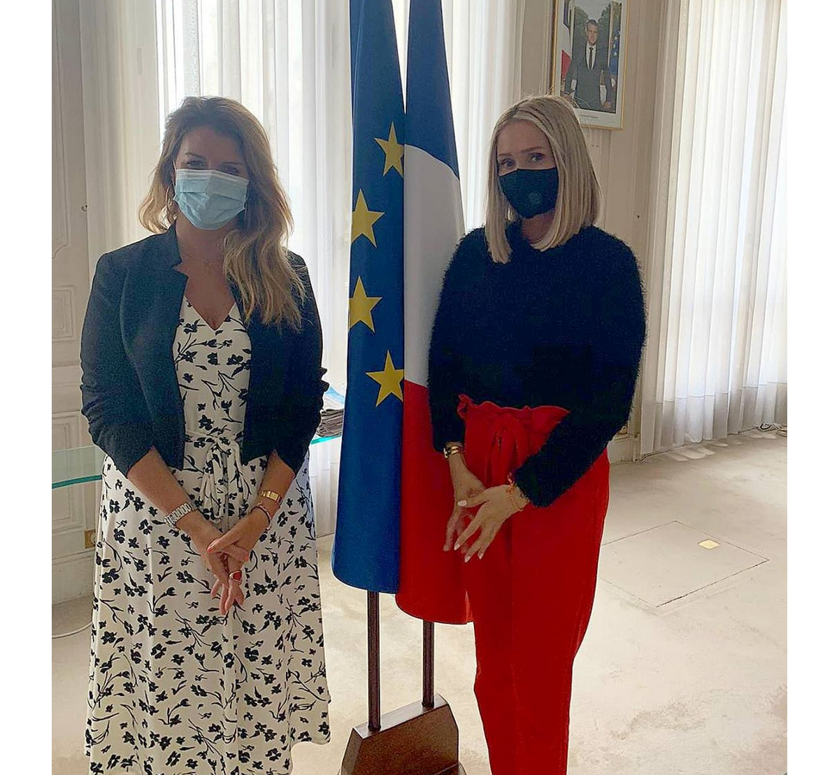 Photo : Tatiana-Laurence Delarue honorée par Marlène Schiappa pour son ...