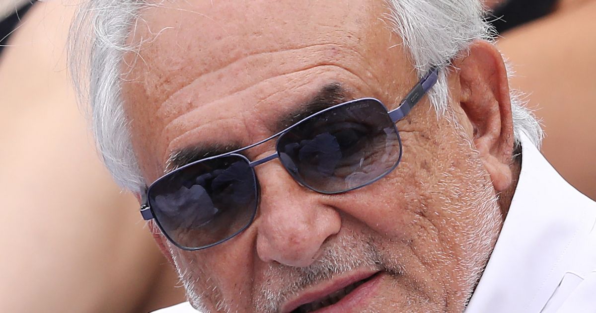 Dominique Strauss-Kahn (DSK) dans les tribunes de Roland-Garros à Paris ...