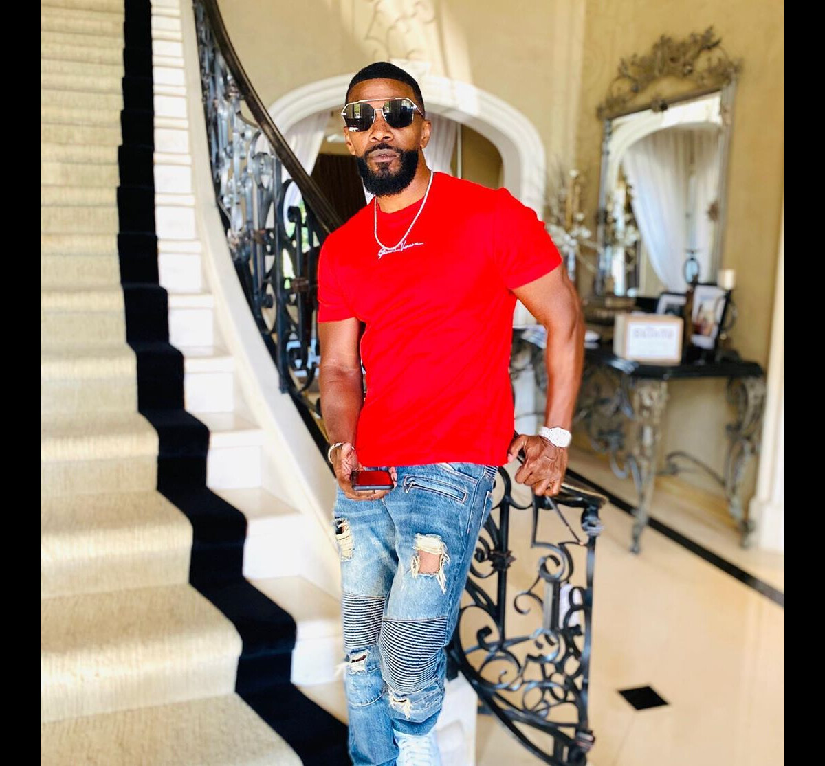 Photo : Jamie Foxx sur Instagram, le 6 septembre 2020. - Purepeople