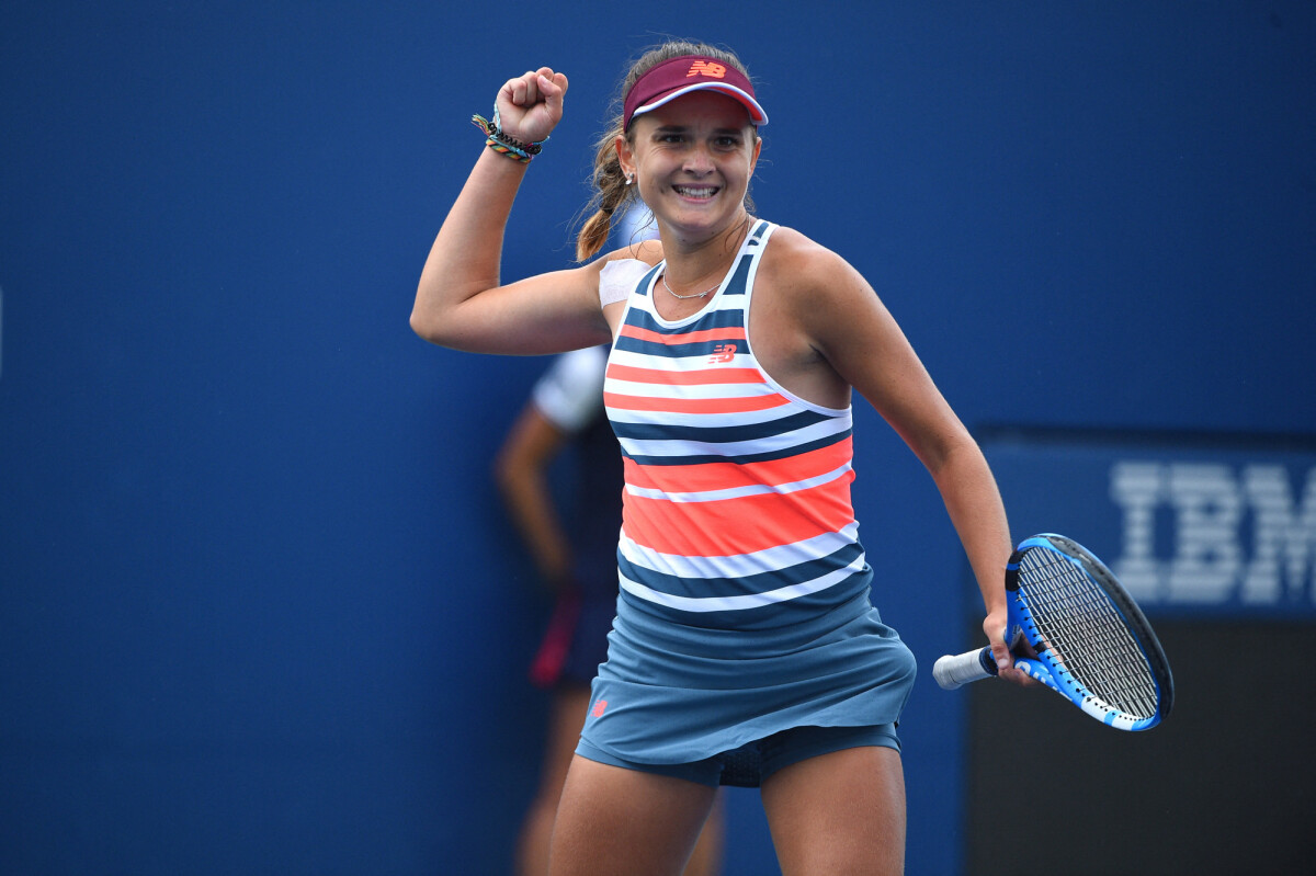 Photo : Clara Burel se qualifie pour la finale junior de l'US Open, à ...