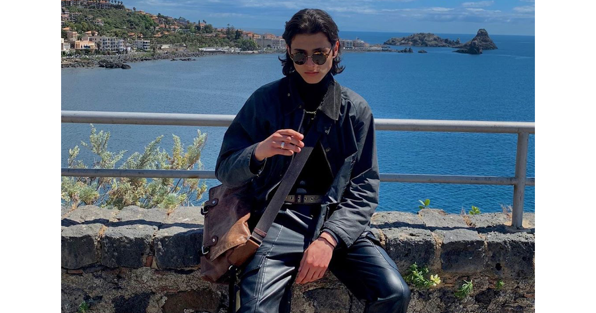 Le mannequin Luca Salandra en mai 2019. - Purepeople