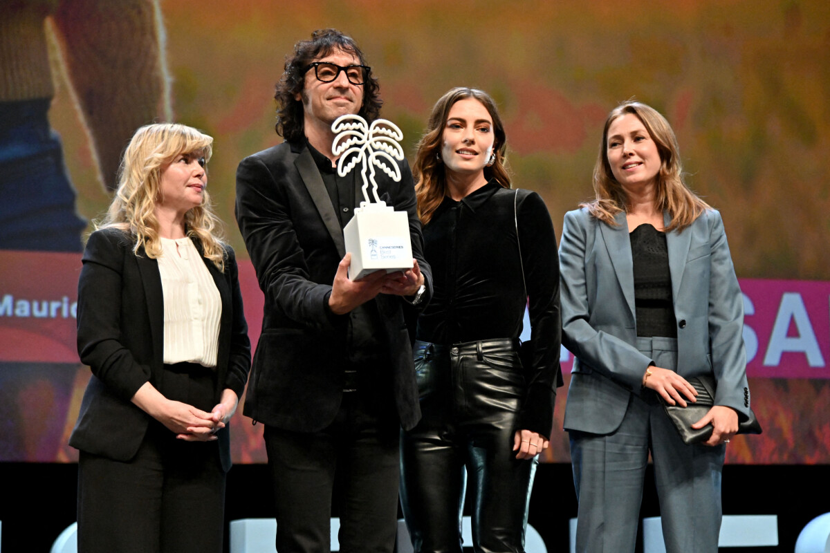 Photo : Anna Bjork, Amir Chamdin, le réalisateur de la série Partisan ...