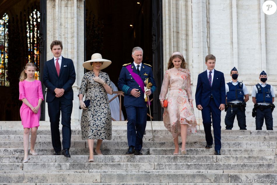 Le Roi Philippe de Belgique, la Reine Mathilde de Belgique et leurs ...