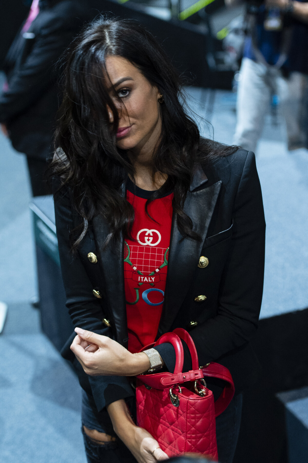 Photo : Jade Foret (Lagardère) assiste au match "Benoît Paire - Gaël ...