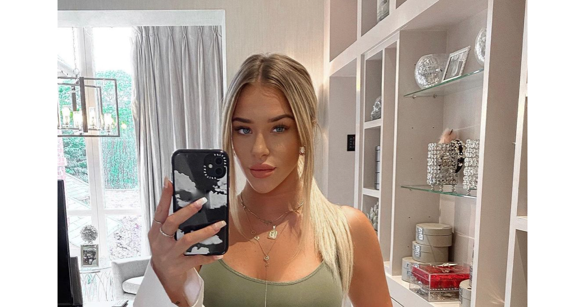 Taylor Ward, la petite amie du footballeur Riyad Mahrez. Août 2020 ...