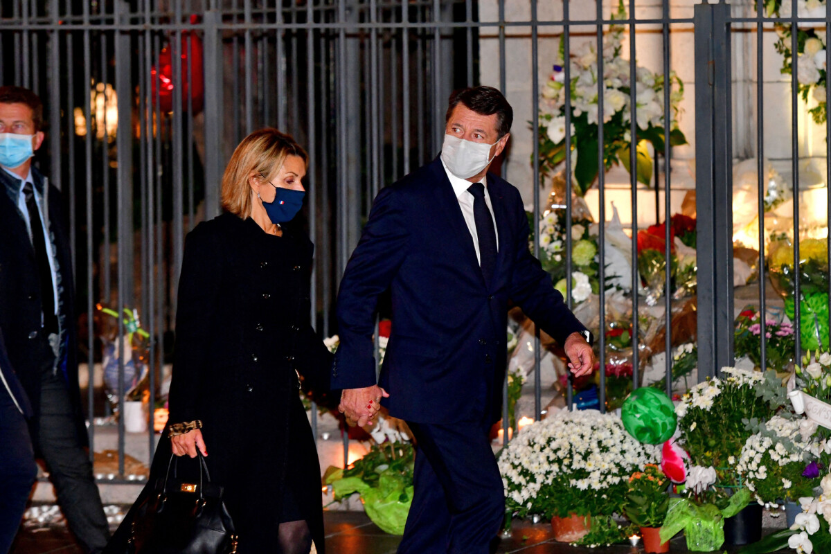 Photo : Christian Estrosi et sa femme Laura Tenoudji Estrosi vont ...