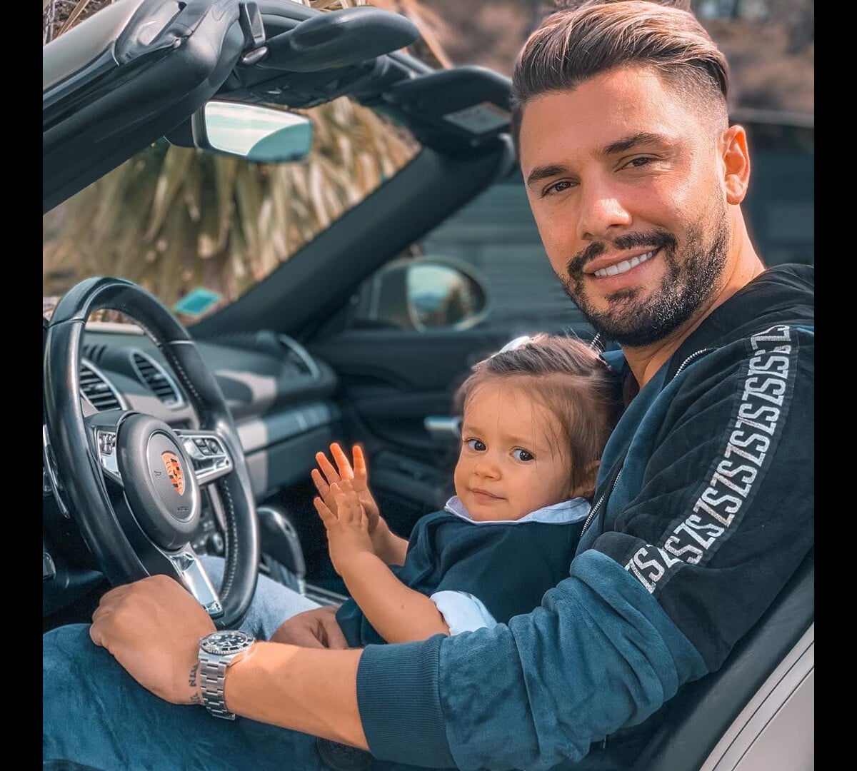 Photo : Kevin Guedj avec sa fille Ruby, le 10 octobre 2020, sur ...
