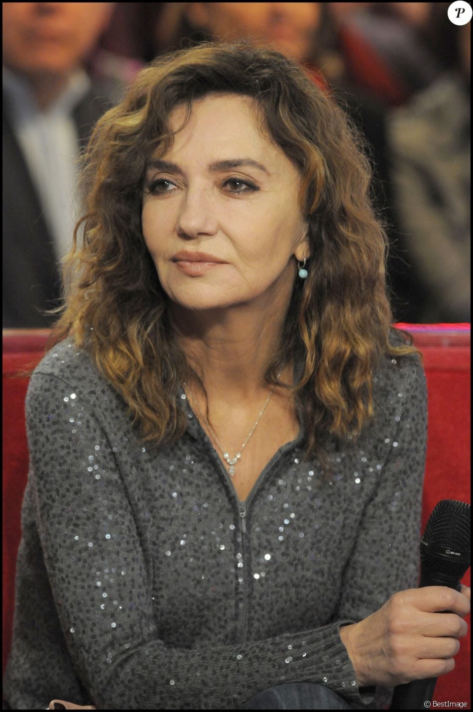 Caroline Cellier lors de l'enregistrement de l'émission Vivement ...