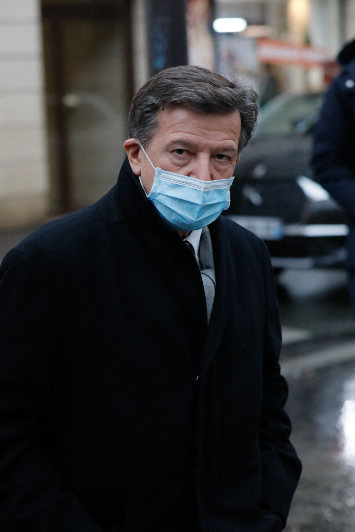 Photo : Gilles Pélisson (PDG du groupe TF1) arrive aux obsèques de ...