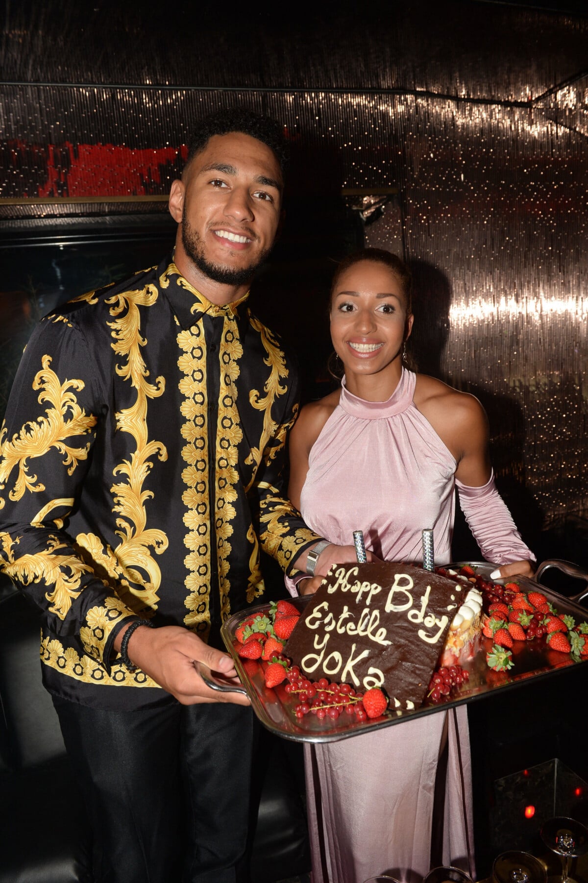 Photo : Exclusif - Tony Yoka et sa femme Estelle Mossely - Anniversaire ...