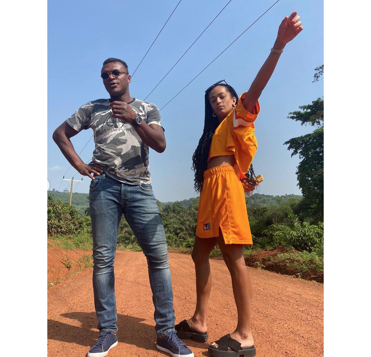 Photo : Marcel Desailly et sa fille Victoria au Ghana. Janvier 2021 ...