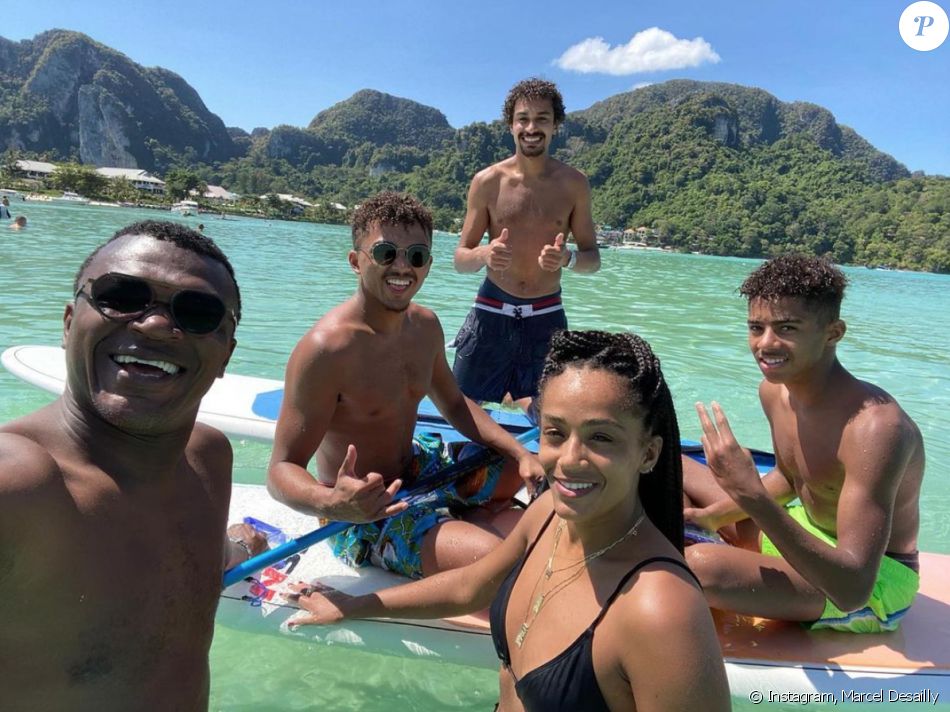 Marcel Desailly et ses 4 enfants Marvin, Virgil, Vyns et Victoria en ...