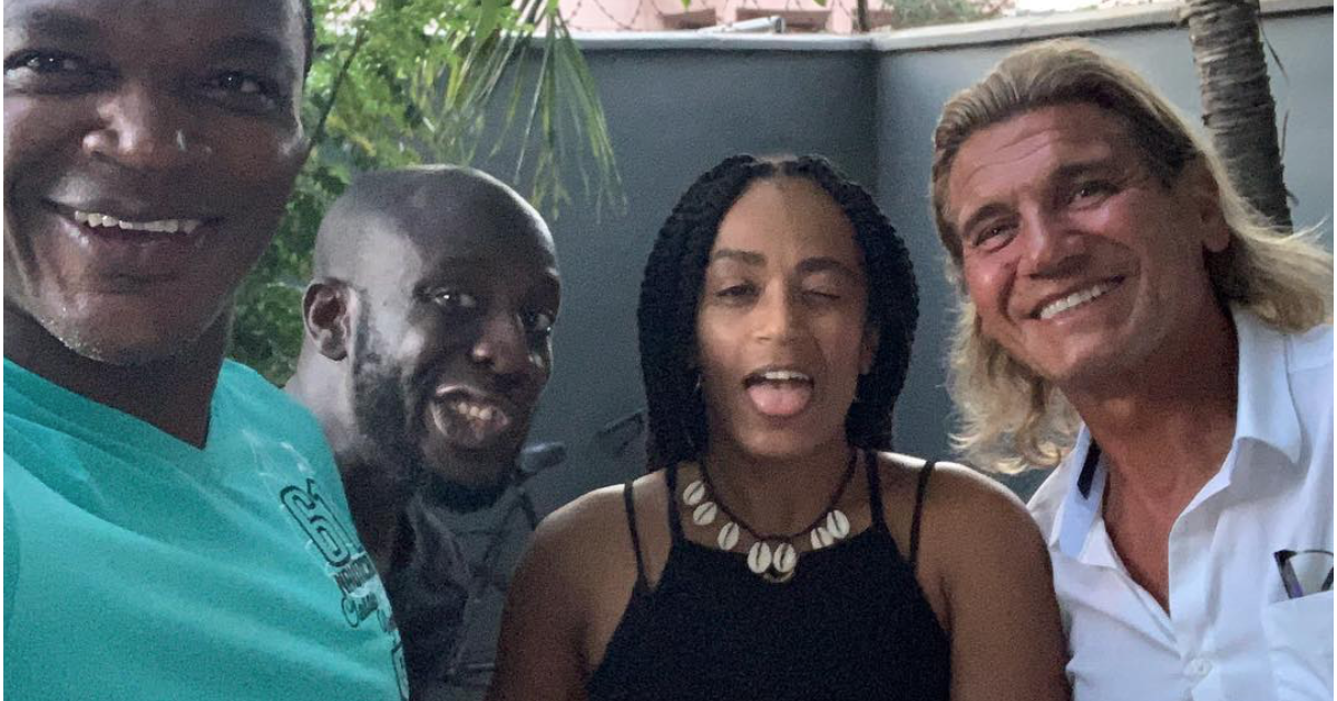 Marcel Desailly et sa fille Victoria. Novembre 2018. - Purepeople