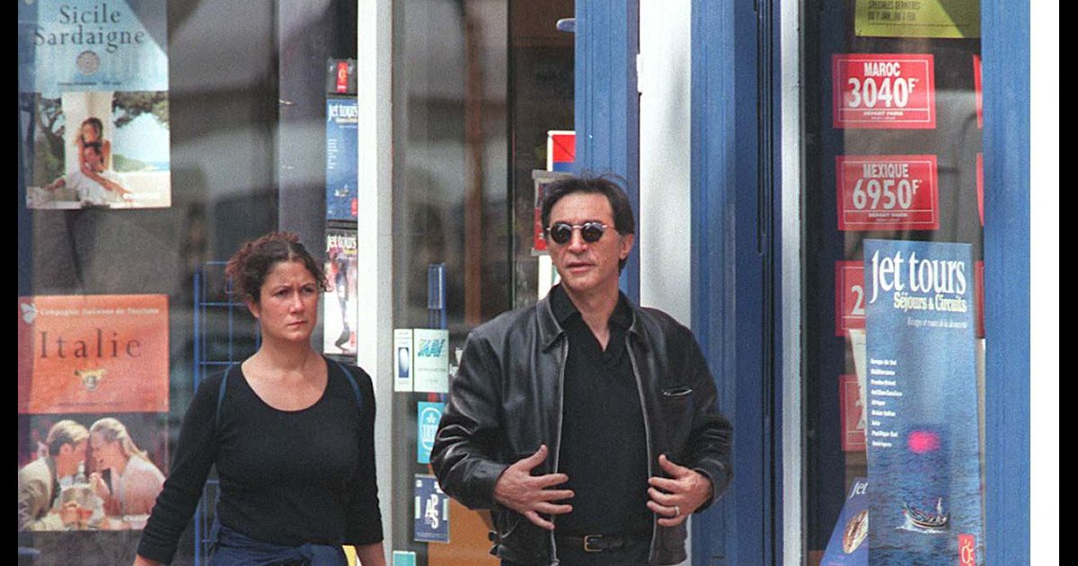 Richard Berry et sa fille Coline à Paris en 1997. - Purepeople