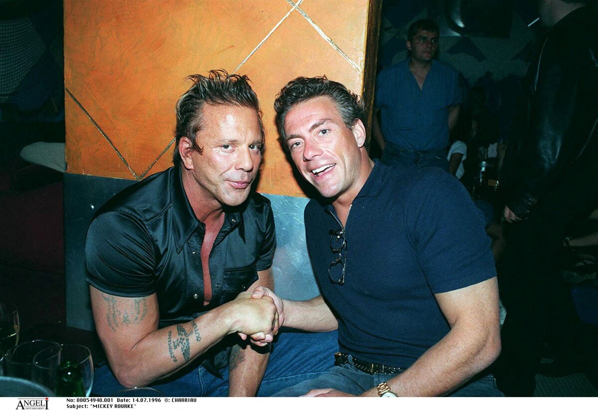 Photo : Jean-Claude Van Damme et Mickey Rourke aux Bains à Paris ...