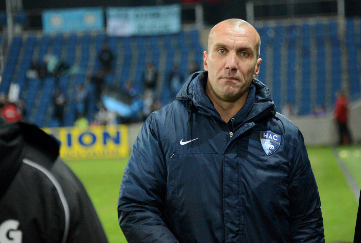 Photo : Christophe Revault lors d'un match de Ligue 2 opposant Le Havre ...