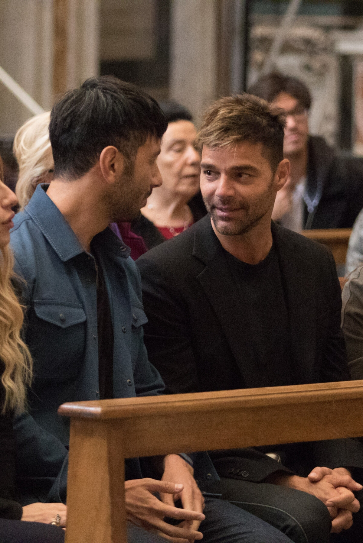 Photo : Ricky Martin et son mari Jwan Yosef lors de l'installation ...