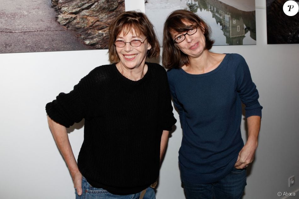 Jane Birkin et sa fille Kate Barry à Dinard, en 2012. - Purepeople