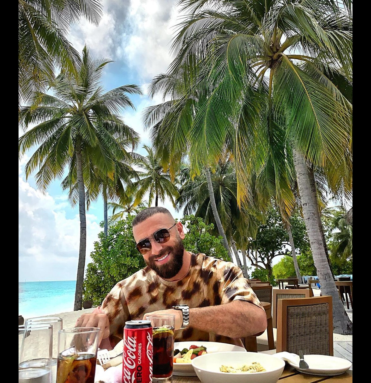 Photo : Mujdat en vacances aux Maldives. Décembre 2020 - Purepeople
