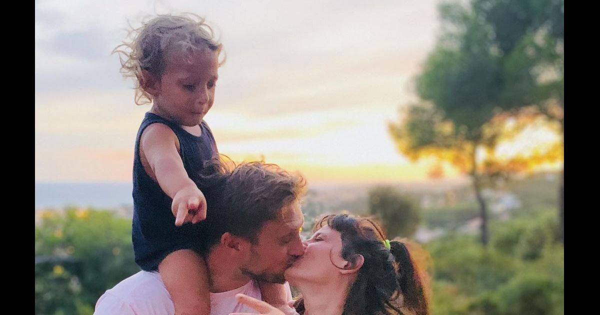 McFly, sa femme Tiffany et leurs enfants Noé et Stella. - Purepeople