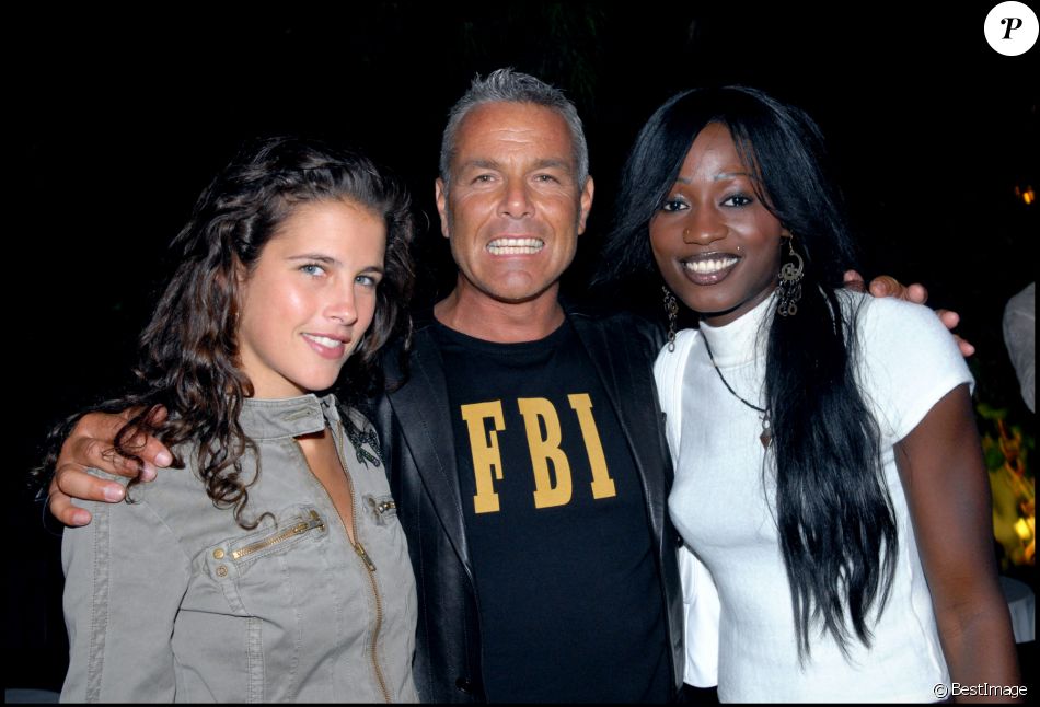 Clémence Castel, Nicolas et Coumba. Photo d'archive. - Purepeople