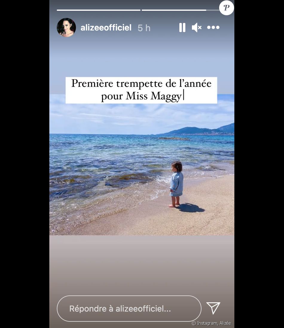 Alizée immortalise une jolie sortie à la plage. Instagram, le 25 avril ...