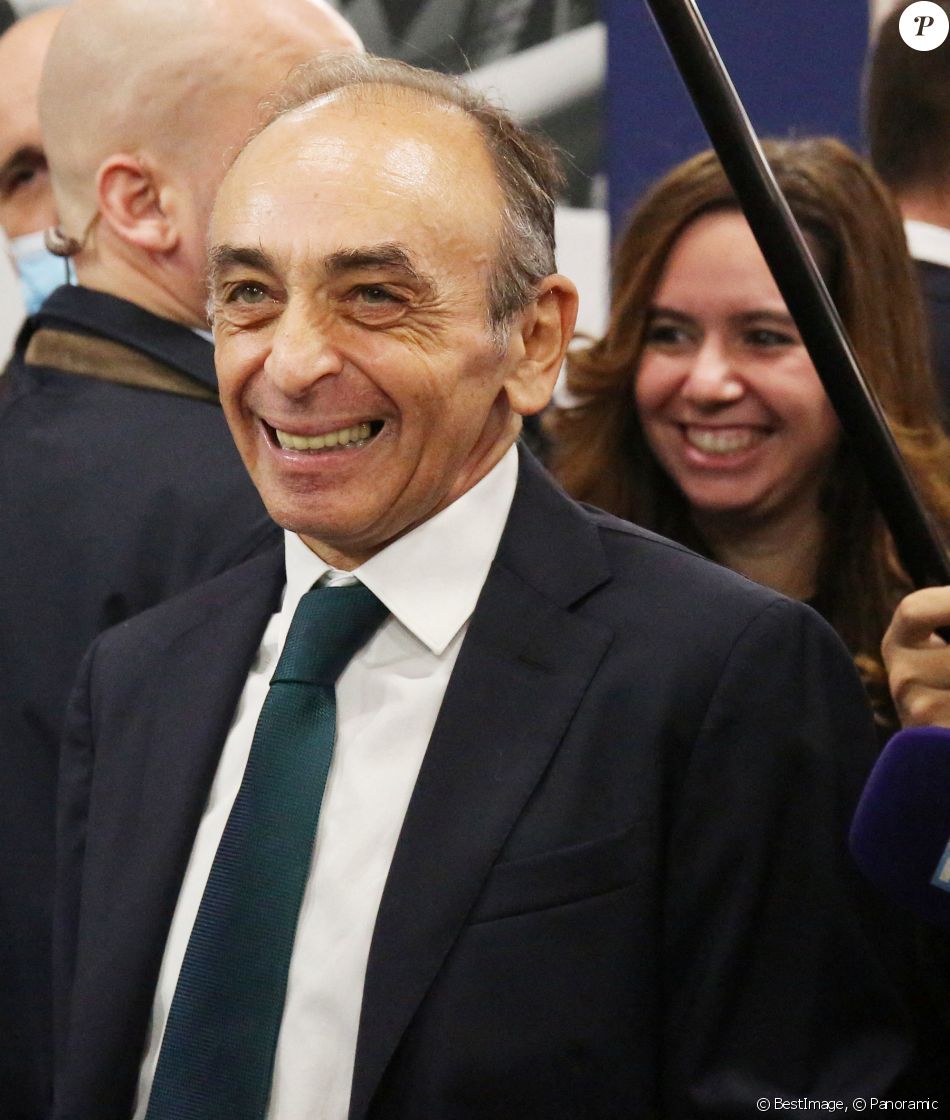 Eric Zemmour et Sarah Knafo au salon du Made in France au parc des ...
