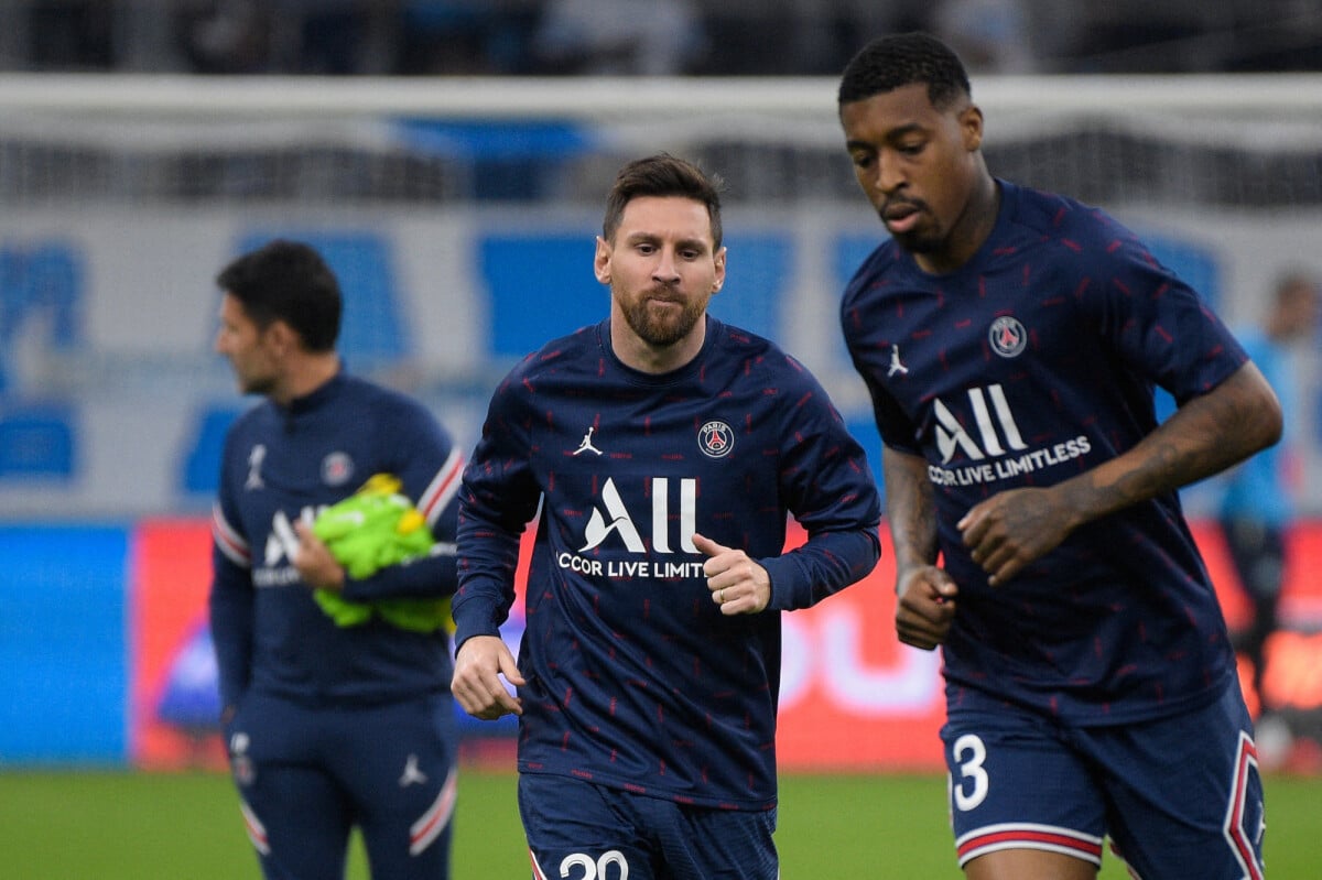 Photo : Lionel Leo Messi ( 30 - PSG ) - Presnel Kimpembe ( 3 - PSG ...