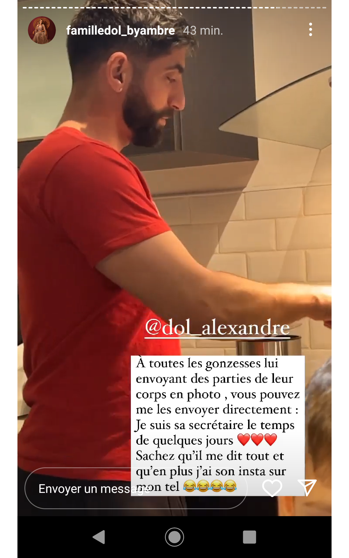 Photo : Alexandre Dol de "Familles nombreuses" reçoit des photos osées ...
