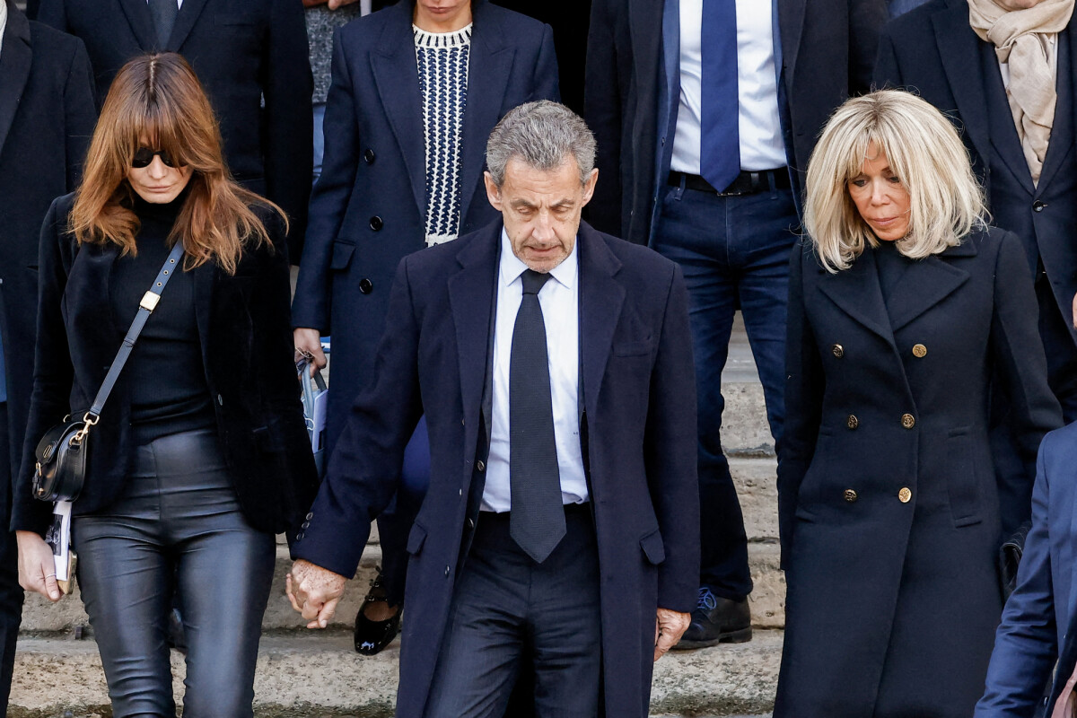 Photo : Carla Bruni, Nicolas Sarkozy, Brigitte Macron - Sorties des ...