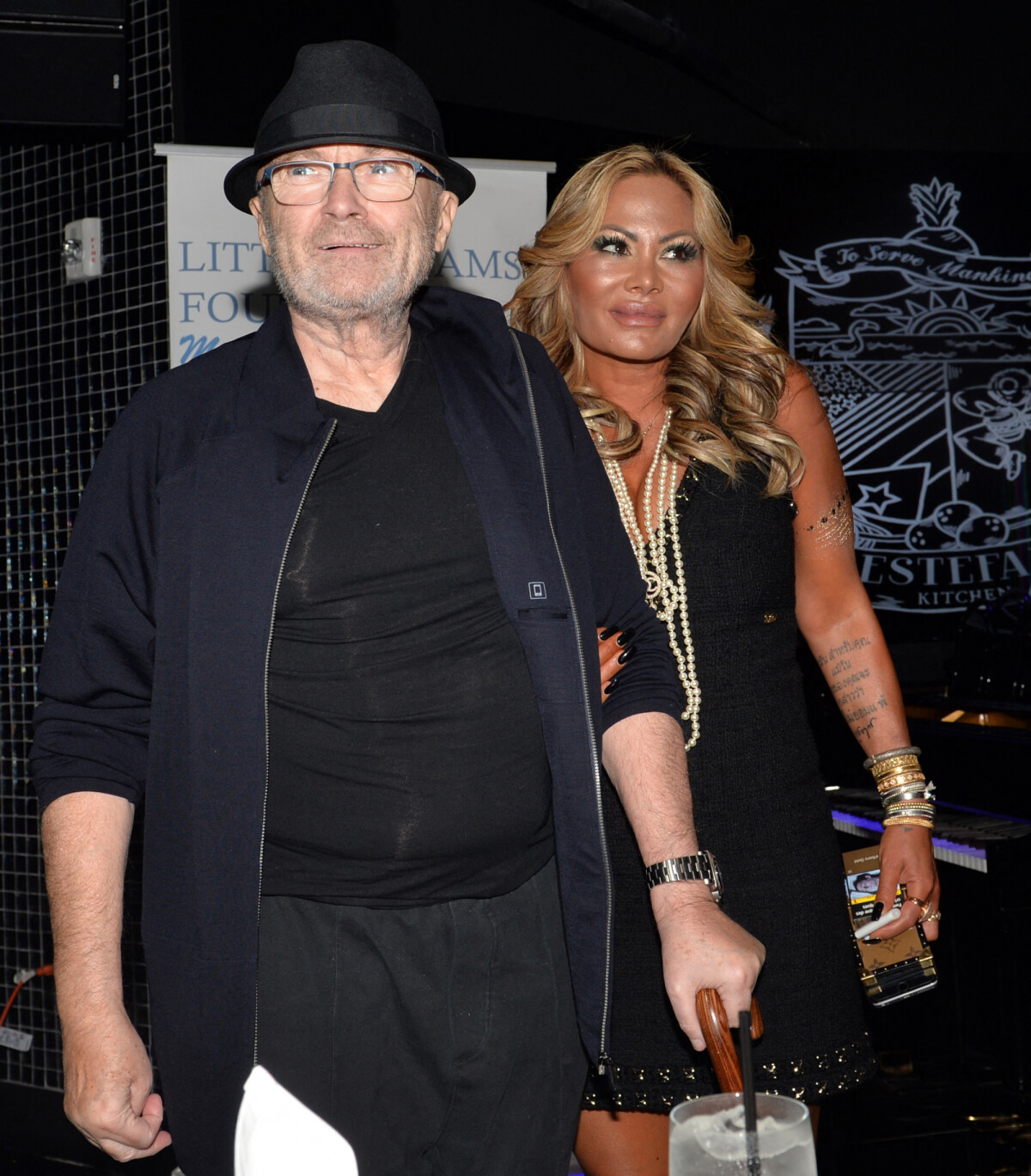 Photo : Phil Collins et sa compagne Orianne Collins lors des "Auditions ...