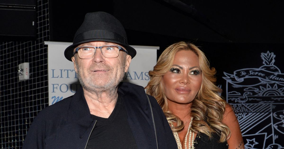 Phil Collins et sa compagne Orianne Collins lors des Auditions For the ...