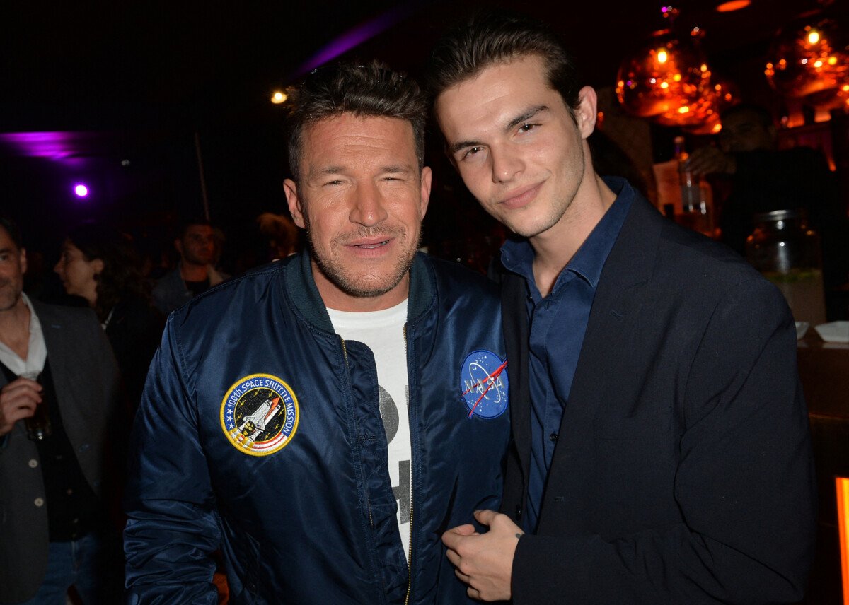 Photo : Exclusif - Benjamin Castaldi et son fils Julien Castaldi ...