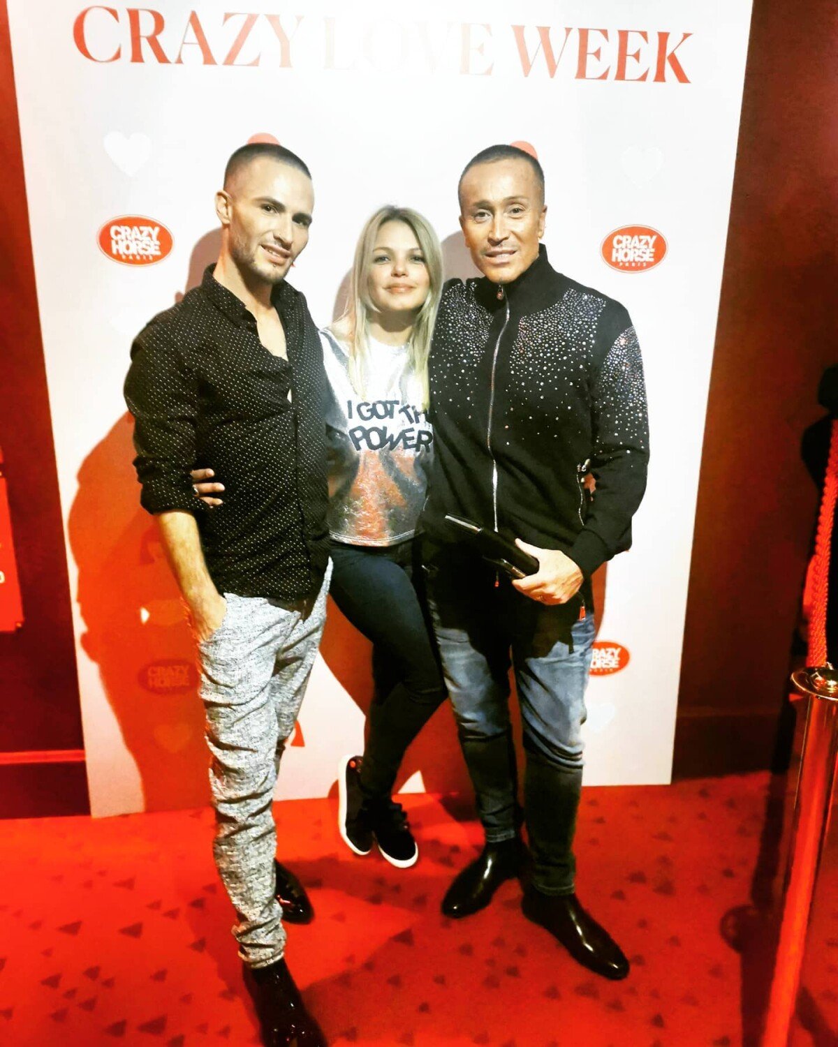 Photo : Bruno Vandelli, Jess et Severine Ferrer, février 2020. - Purepeople