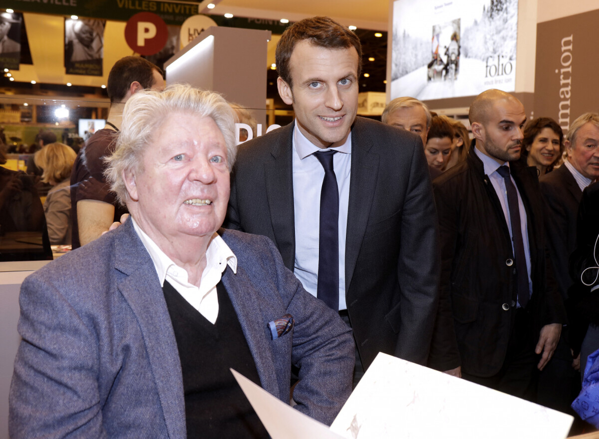 Photo : Jean-Jacques Sempé, dit Sempé et Emmanuel Macron - Le ministre ...