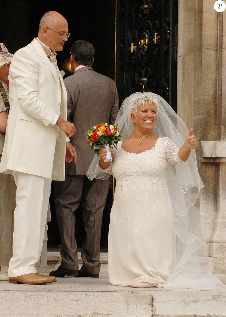 Mimie Mathy et son mari Benoist Gérard en 2005 à Paris - Mariage de ...