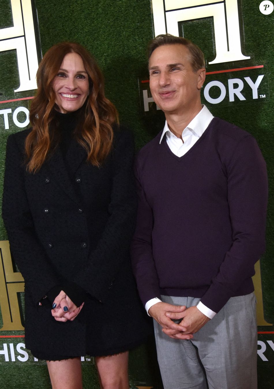 Julia Roberts et Paul Buccieri au photocall de la soirée HISTORYTalks ...