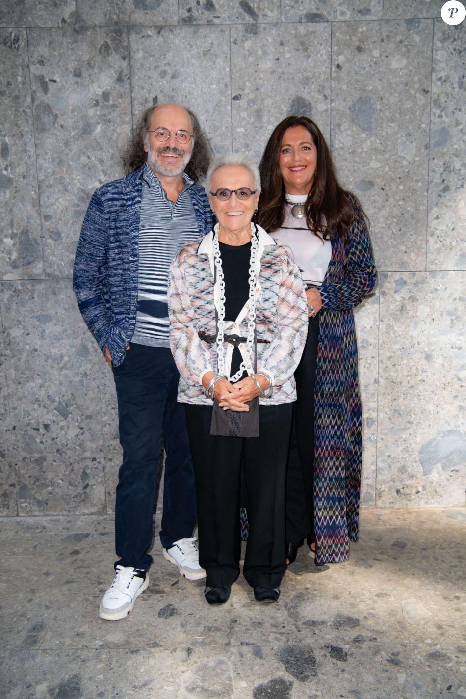 Luca Missoni, Rosita Missoni, Angela Missoni au défilé Missoni ...