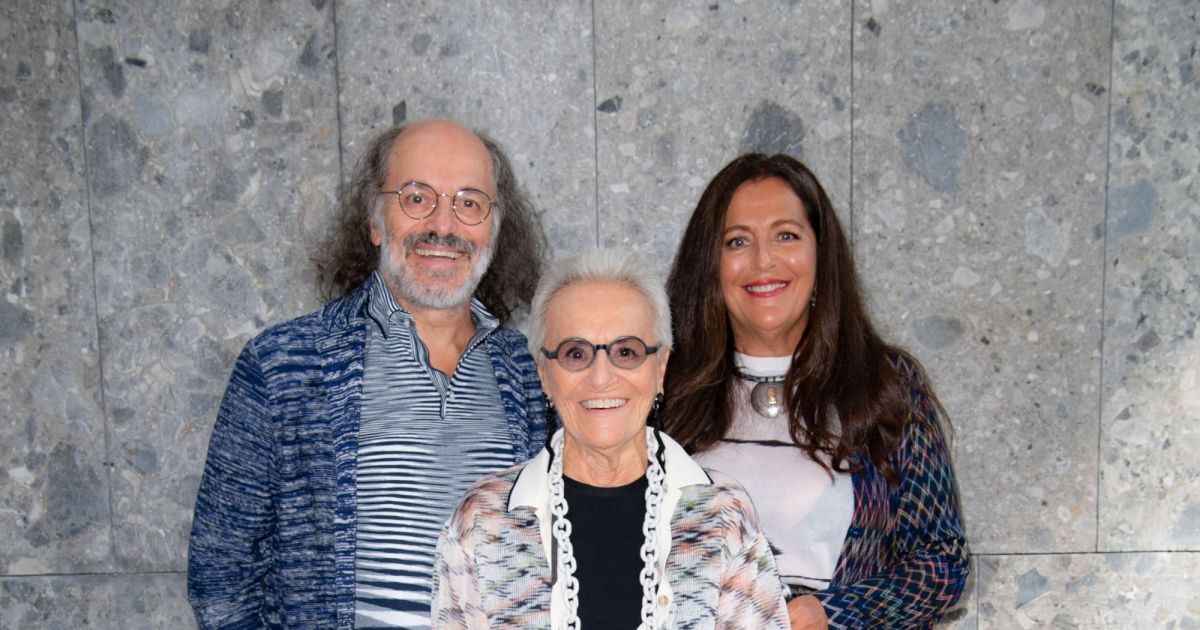 Luca Missoni, Rosita Missoni, Angela Missoni au défilé Missoni ...