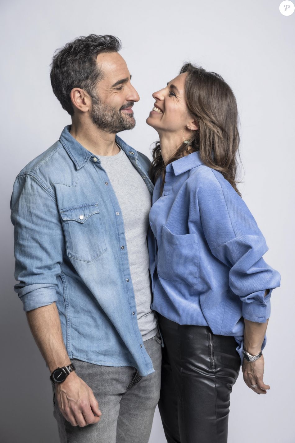 Florent Peyre, sa compagne Virginie Stref - © Jacovides-Moreau ...