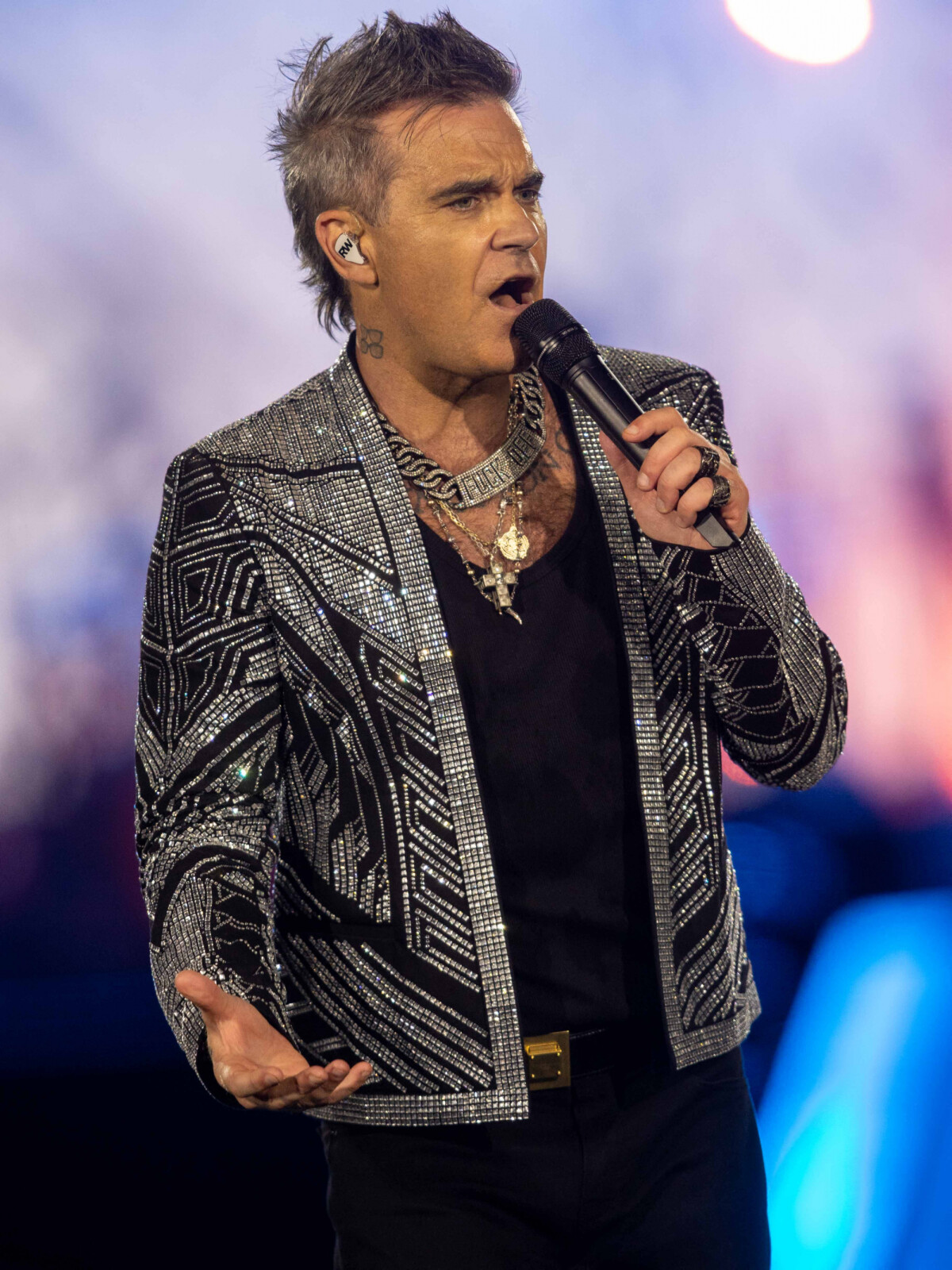 Photo : Robbie Williams en concert au Bavaria Sounds à Munich ...