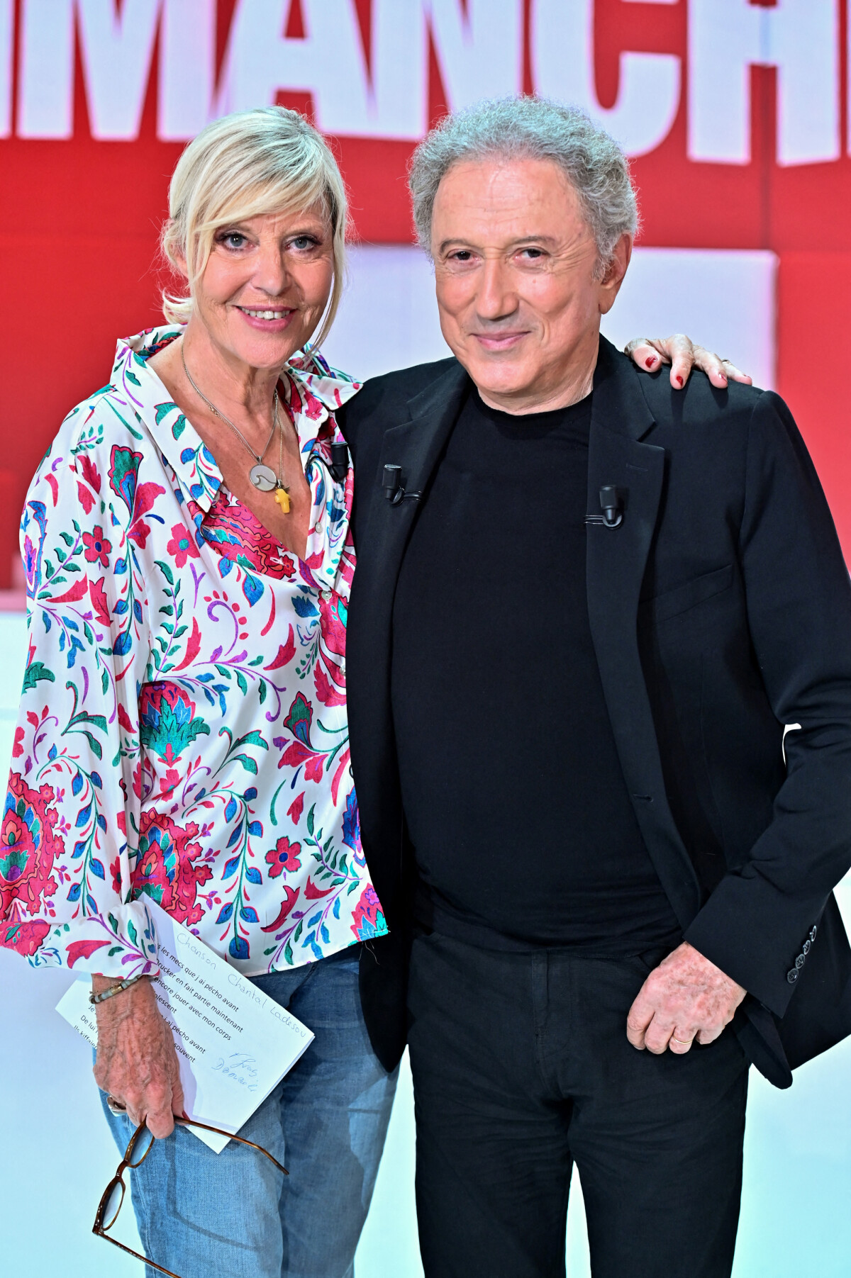 Photo : Michel Drucker et Chantal Ladesou - Enregistrement de l ...