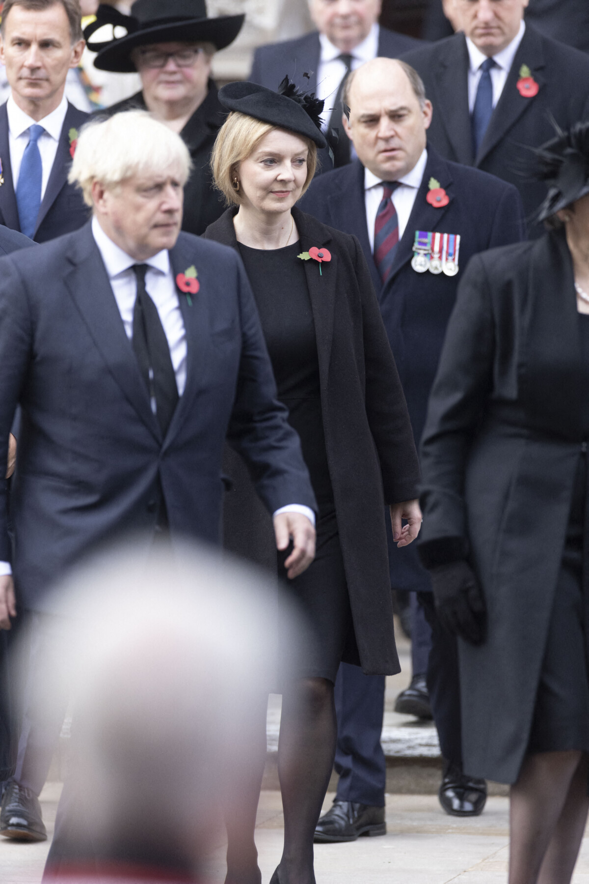Photo : Boris Johnson et Liz Truss - "Remembrance Sunday Service" à ...