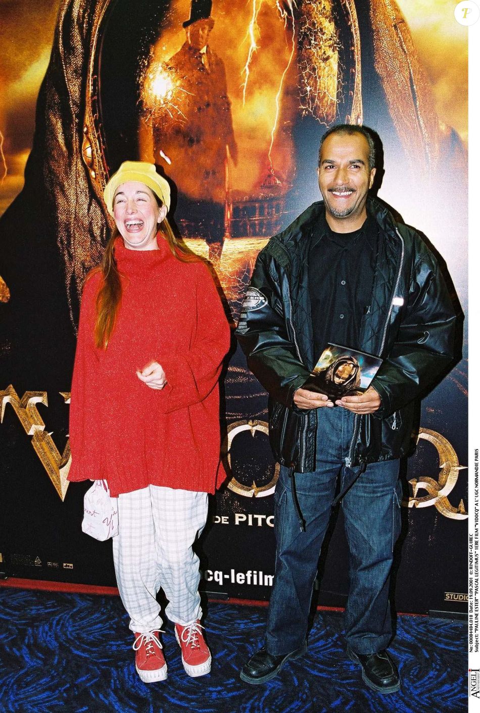 Pauline Ester et Pascal Légitimus - Première du film Vidocq à l'UGC ...
