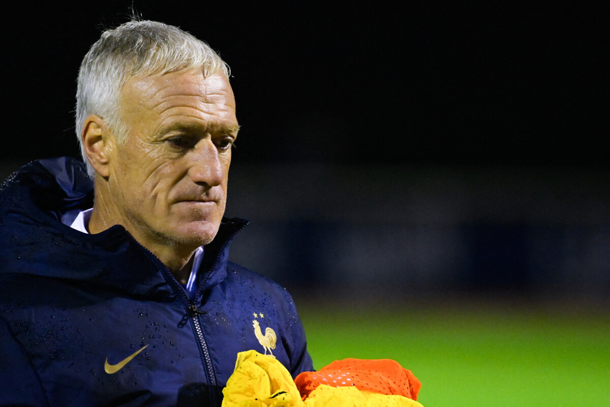 Photo : Didier Deschamps - Entraînement de l'équipe de France de football avant le départ pour ...