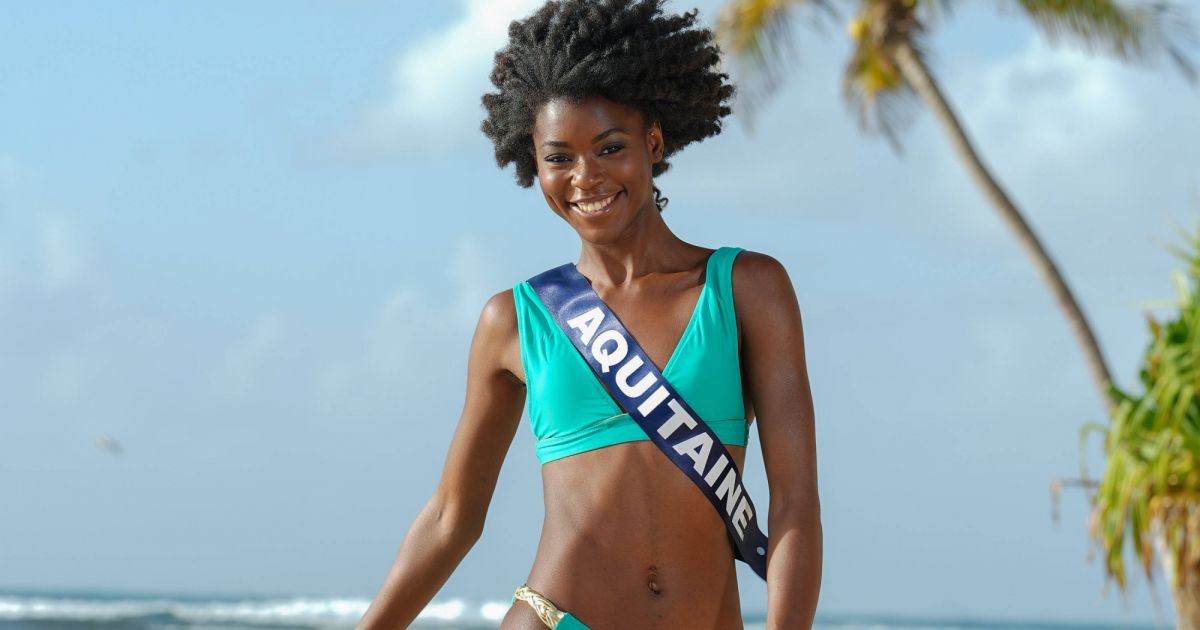 Orianne Galvez-Soto (Miss Aquitaine), photo officielle en bikini pour le concours Miss France ...