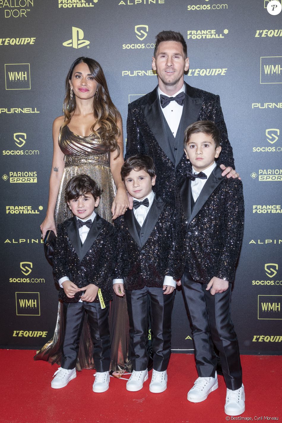 Lionel Leo Messi (Ballon d'Or pour la 7ème fois) avec sa femme ...