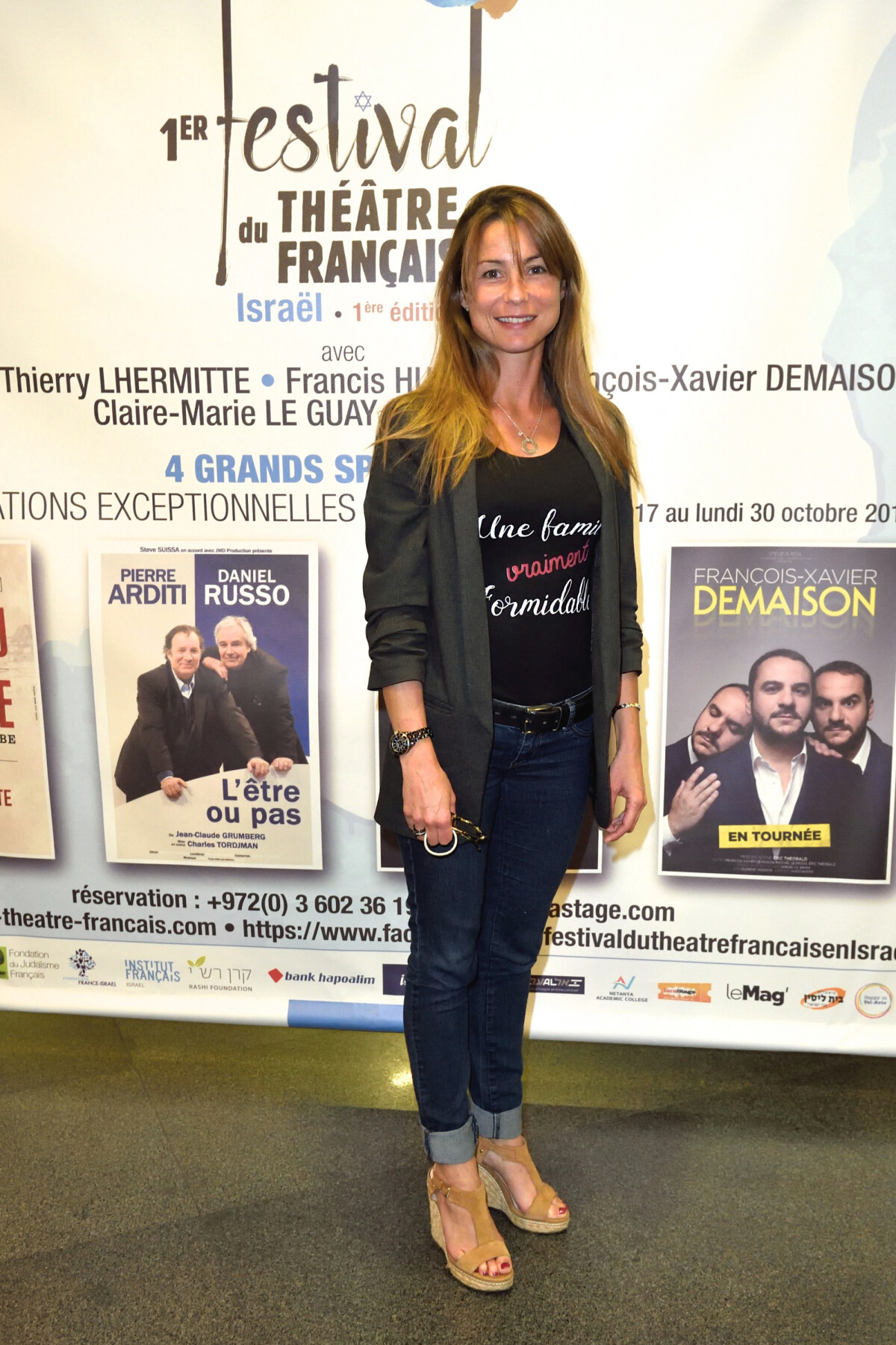 Photo : Exclusif - Jennifer Lauret lors du premier festival de théâtre ...